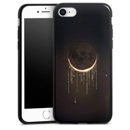 DeinDesign iPhone SE (2022) Handy Slim Case extra d&uuml;nn Silikon Handyh&uuml;lle schwarz H&uuml;lle Moon Light Full Moon Silikon Slim Case
