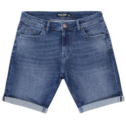 Cars Jeans Herren Jeansshorts "HUNTER SHORT", blau, Gr. XXL, unifarben, Web, Obermaterial: 99% Baumwolle, 1% Elasthan, Jeans