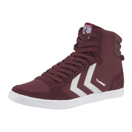 Hummel Herren Sneaker "SLIMMER STADIL HIGH", Gr. 48, rot, Leder, Textil, Schuhe