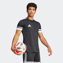 Herren Fu&szlig;balltrikot "SQUA25 JSY M", schwarz-wei&szlig;, Gr. S, adidas Performance, Obermaterial: 100% Polyester, Trikots