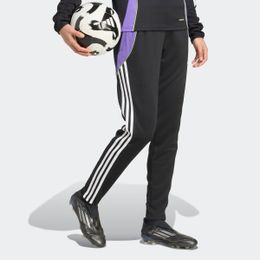 Damen Trainingshose "TIRO 24"schwarz, lila rush, normal, gr., Gr. L, adidas Performance, Obermaterial: 100% Polyester, Hosen