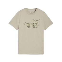 Puma Jungen T-Shirt "Essentials Camo T-Shirt Jungen"pebble gray beige, Gr. 128, Obermaterial: 100% Baumwolle; Rippe: 29% Polyester, 71% Baumwolle,