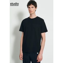 Herren T-Shirt "Studio", schwarz, Gr. M, STUDIO SEIDENSTICKER, unifarben, 100% Baumwolle, Shirts, 1/2 Rundhals Uni