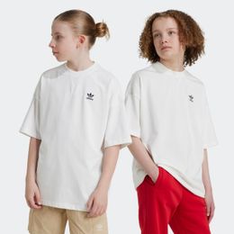 M&auml;dchen T-Shirt "TEE", wei&szlig;, Gr. 128, adidas originals, Obermaterial: 100% Baumwolle, Shirts, lockere Passform, f&uuml;r Kinder, mit aufgesticktem Trefoil