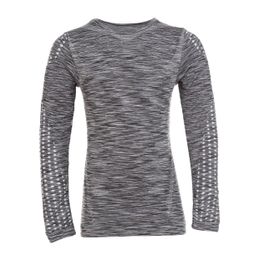 Endurance Jungen Funktionsshirt "Ascoli Jr.", schwarz, Gr. 128, meliert, 68% Polyester, 22% Polyamid, 10% Elasthan, Shirts, aus schnelltrocknendem