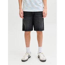 Jack & Jones Shorts JACK & JONES JUNIOR "JJITONY JJORIGINAL SHORTS AKM 111 JNR", M&auml;dchen, Gr. 176, N-Gr, schwarz denim, Denim/Jeans, Obermaterial: 100% Baumwolle, unifarben, loose fit, Hosen Shorts