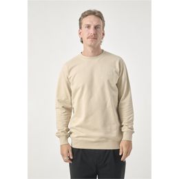 Cleptomanicx Herren Sweatshirt "Ligull", beige, Gr. XL, meliert, 100% Baumwolle, Sweatshirts, mit kleiner M&ouml;wen-Stickerei