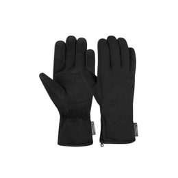 Reusch Damen Skihandschuhe "Loredana STORMBLOXX TOUCH-TEC ", schwarz, Gr. 8,5, mehrfarbig, 71% Polyester, 22% Polyamid, 4% Elasthan, 3% Lederimitat,