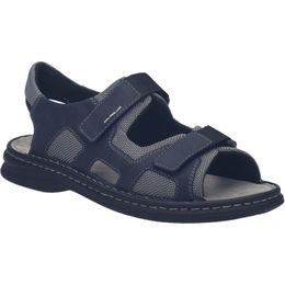 Josef Seibel Herren Sandale "Max 61, ocean-kombi", Gr. 40, blau, Obermaterial: 80% Rindsleder Leather cow. 20% Textilmaterial TEXMAT., Schuhe