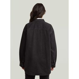 G-Star Raw G-STAR Damen Langarmshirt "Maxi-Hemd", schwarz, Gr. M, Obermaterial: 63% Baumwolle, 37% Baumwolle, Shirts