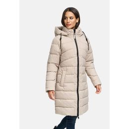 Marikoo Damen Winterjacke "Kaltn&auml;schen", beige, Gr. XXXL, Obermaterial: 100% Polyester; Futter: 100% Polyester; Wattierung: 100% Polyester;