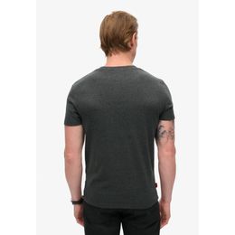 Superdry Herren Rundhalsshirt "ESSENTIAL LOGO EMB TEE", gr&uuml;n, Gr. L, bedruckt, Single Jersey, Obermaterial: 100% Baumwolle, Shirts, aus Baumwolle und