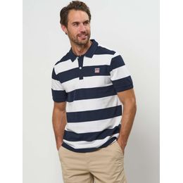 VINSON Herren Kurzarmhemd "VINSON Polo shirt VMSamir", schwarz-wei&szlig;, Gr. XL, Obermaterial: 100% Baumwolle, Hemden