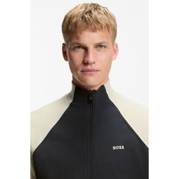 BOSS Green Herren Sweatjacke "Skaz"dunkelblau402, Gr. XL, Sweatware, Obermaterial: 53% Baumwolle, 44% Polyester, 3% Elasthan, Sweatjacken, mit