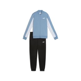 Puma Damen Trainingsanzug "POLY BASEBALL SUIT CL", blau, Gr. XL, colorblocking, Trikot, Obermaterial: 100% Polyester, Sportanz&uuml;ge, zweiteiliges Set,