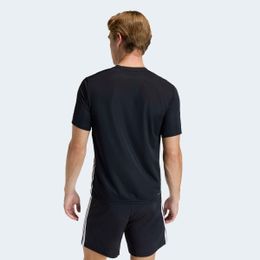 Herren T-Shirt "WORKOUT ESSENTIALS BASE 3-STREIFEN"schwarz, wei&szlig;, Gr. XXL, adidas Performance, Obermaterial: 100% Polyester, Shirts