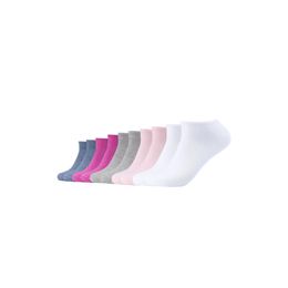 s.Oliver Damen Sneakersocken "Sneakersocken 10er Pack", Gr. 35, rosa, 68% Baumwolle, 29% Polyester, 3% Elasthan, uni, Socken