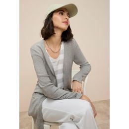 Tamaris Damen Strickjacke "mit Taschen, aus weicher Viskosemischung", grau, Basic, Gr. 32, unifarben, Strick, Obermaterial: 50% Viskose, 28%