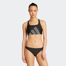 Damen Bustier-Bikini "BIG BARS BIKINI-SET MIT C-F&Ouml;RMIGEM R&Uuml;CKEN", schwarz, Gr. 40, adidas Performance, Obermaterial: 78% Polyamid, 22% Elasthan,