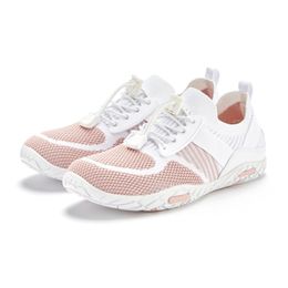 Lascana Damen Sneaker "Slip-On-Sneaker, Sommer Sneaker", Gr. 36, rosa, Obermaterial: 50% Lederimitat, 50% Textilmaterial. Decksohle: 100%