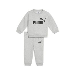Puma Jungen Jogginganzug "Essentials Minicats Crew Jogginganzug Kinder", grau, Gr. 86, Obermaterial: 32% Polyester, 68% Baumwolle; Rippe: 97%