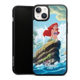 DeinDesign iPhone 14 Handy Premium Silikon H&uuml;lle Handyh&uuml;lle schwarz Case Official Licensed Product Arielle Die Meerjungfrau Mermaid Silikon Premium Case