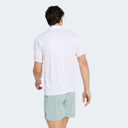 Herren Poloshirt "WE BAS POLO", wei&szlig;, Gr. S, adidas Performance, Obermaterial: 100% Polyester, Shirts