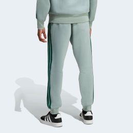 Herren Sporthose "ESSENTIALS 3-STREIFEN", grau, Gr. L, adidas Sportswear, Obermaterial: 55% Baumwolle, 36% Polyester, 9% Viskose, Hosen