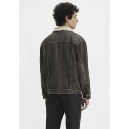 Levi's LEVI'S Herren Jeansjacke, schwarz, Gr. M, Jeans, Obermaterial: 100% Baumwolle, Jacken, Warm gef&uuml;ttert