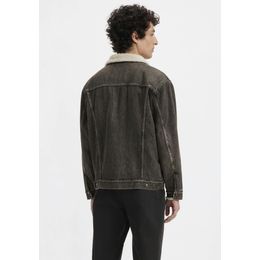 Levi's LEVI'S Herren Jeansjacke, schwarz, Gr. L, Jeans, Obermaterial: 100% Baumwolle, Jacken, Warm gef&uuml;ttert
