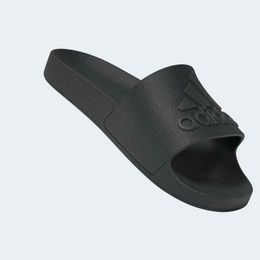 Damen Badesandale "ADILETTE AQUA", adidas Sportswear, Gr. 40,5, schwarz, Synthetik, Schuhe, Badelatschen