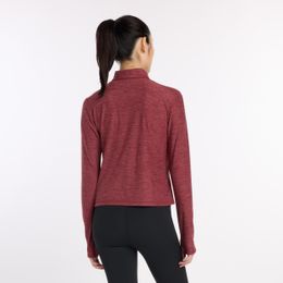 New Balance Damen Trainingsjacke, transparent, Gr. S, Obermaterial: 84% Polyester, 16% Elasthan, Jacken, mit hochschlie&szlig;endem Kragen, Langarm-Design