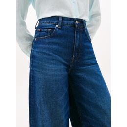 Tommy Hilfiger Damen Weite Jeans "DNM NEW DOREEN 70'S WIDE LEG HW"new doreen, Gr. 28, unifarben, Denim/Jeans, Obermaterial: 100% Baumwolle, Jeans,