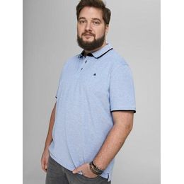 Jack & Jones PlusSize Herren Poloshirt "JJEPAULOS POLO SS NOOS PLS", blau, Gr. XXL, JACK & JONES PLUSSIZE, unifarben, Piqu&eacute;, Obermaterial: 100% Baumwolle, Shirts,