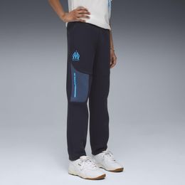 Puma Kinder Sporthose "Olympique de Marseille PumaTECH Jogginghose Jugendliche", blau, Gr. 164, Obermaterial: 77% Baumwolle, 23% Polyester.