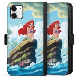 DeinDesign iPhone 11 Handy Klapph&uuml;lle Handyh&uuml;lle aus Kunst Leder schwarz Flip Case Official Licensed Product Arielle Die Meerjungfrau Mermaid Sideflip mit Lasche