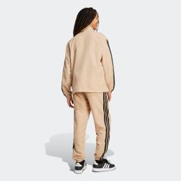 Herren Trainingsanzug "3-STREIFEN WOVEN"warm sandstone, Gr. L, adidas Sportswear, Obermaterial: 100% Polyester, Sportanz&uuml;ge, zweiteiliges Set, aus
