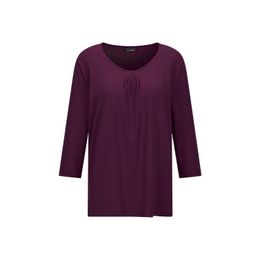 GOLDNER Damen Kurzarmshirt "Kurzgr&ouml;&szlig;e Viskose-Oberteil mit Halbarm", rot, Modisch, Gr. 22, Obermaterial: 95% Viskose CV. 5% Elasthan EL., Shirts,