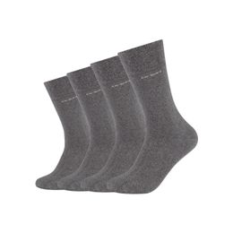 Camano M&auml;dchen Langsocken "ca-soft", Gr. 43, grau, Elasthan, Polyamid, Viskose, unifarben, Socken, verst&auml;rkte Ferse und Spitze