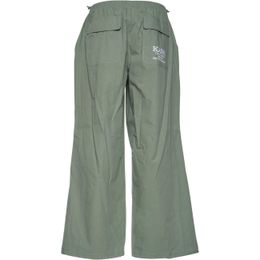 Karl Kani Herren Stoffhose "Karl Kani Herren KM233-032-1 KK Small Signature Parachute Pants"dusty gr&uuml;n, Gr. XS, unifarben, 100% Baumwolle, Hosen