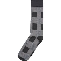 Urban Classics Damen Basicsocken "Urban Classics Unisex Christmas Snowflakes Socks 3-Pack", Gr. 43lightasphalt, 99% Polyester, 1% Elasthan, Socken