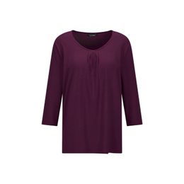 GOLDNER Damen Kurzarmshirt "Kurzgr&ouml;&szlig;e Viskose-Oberteil mit Halbarm", rot, Modisch, Gr. 21, Obermaterial: 95% Viskose CV. 5% Elasthan EL., Shirts,