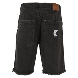 Karl Kani Herren Shorts "Karl Kani Herren KM232-027-2 KK OG Heavy Distressed Denim Shorts"bleachedschwarz, Gr. 28, unifarben, 100% Baumwolle, Hosen