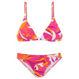 Sunseeker Damen Triangel-Bikini "Allis", lila, Gr. 38, bedruckt, Microfaser, Bikini-Sets, mit 3 Tragevarianten