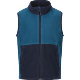 ZIGZAG Jungen Softshellweste "Bilong"petrol, Gr. 104, 100% Polyester, Westen, mit hochabschlie&szlig;endem Kragen