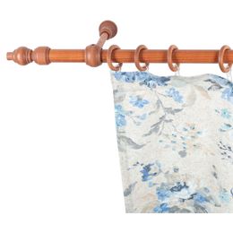 Gardinenstange SN DECO GROUP, L:280cm, braun, Holzwerkstoff, Gardinenstangen, "Filigrano", 28 mm, Holz, verschiedene L&auml;ngen und Farben, Komplettset