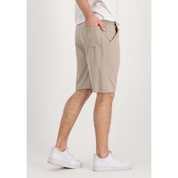 Herren Sweatshorts "Alpha Jersey Short", beige, Gr. M, Alpha Industries, Obermaterial: 100% Baumwolle, Hosen