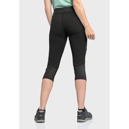 Sch&ouml;ffel SCH&Ouml;FFEL Damen Outdoorhose "3/4 Tight Hestad L", schwarz, Gr. 46, Oberstoff : 78% Nylon 22% Elasthan Oberstoff Einsatz: 85% Nylon 15% Elasthan, Hosen