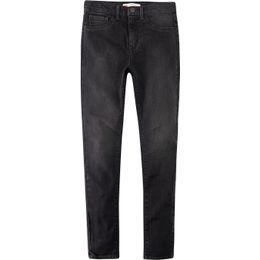 LEVI'S KIDS M&auml;dchen Stretch-Jeans "720 HIGH RISE SUPER SKINNY", schwarz, Gr. 4, Denim/Jeans, Obermaterial: 80% Baumwolle, 19% Polyester, 1%