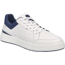 Josef Seibel Herren Sneaker "Donovan 06, weiss-dunkelblau", Gr. 40, wei&szlig;, Obermaterial: 80% Rindsleder Leather cow. 20% Textilmaterial TEXMAT., Schuhe